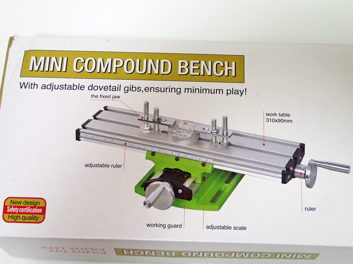 【フライス加工】MINI COMPOUND BENCH / クロステーブル | 旋盤 | DIY | 木工/Green World